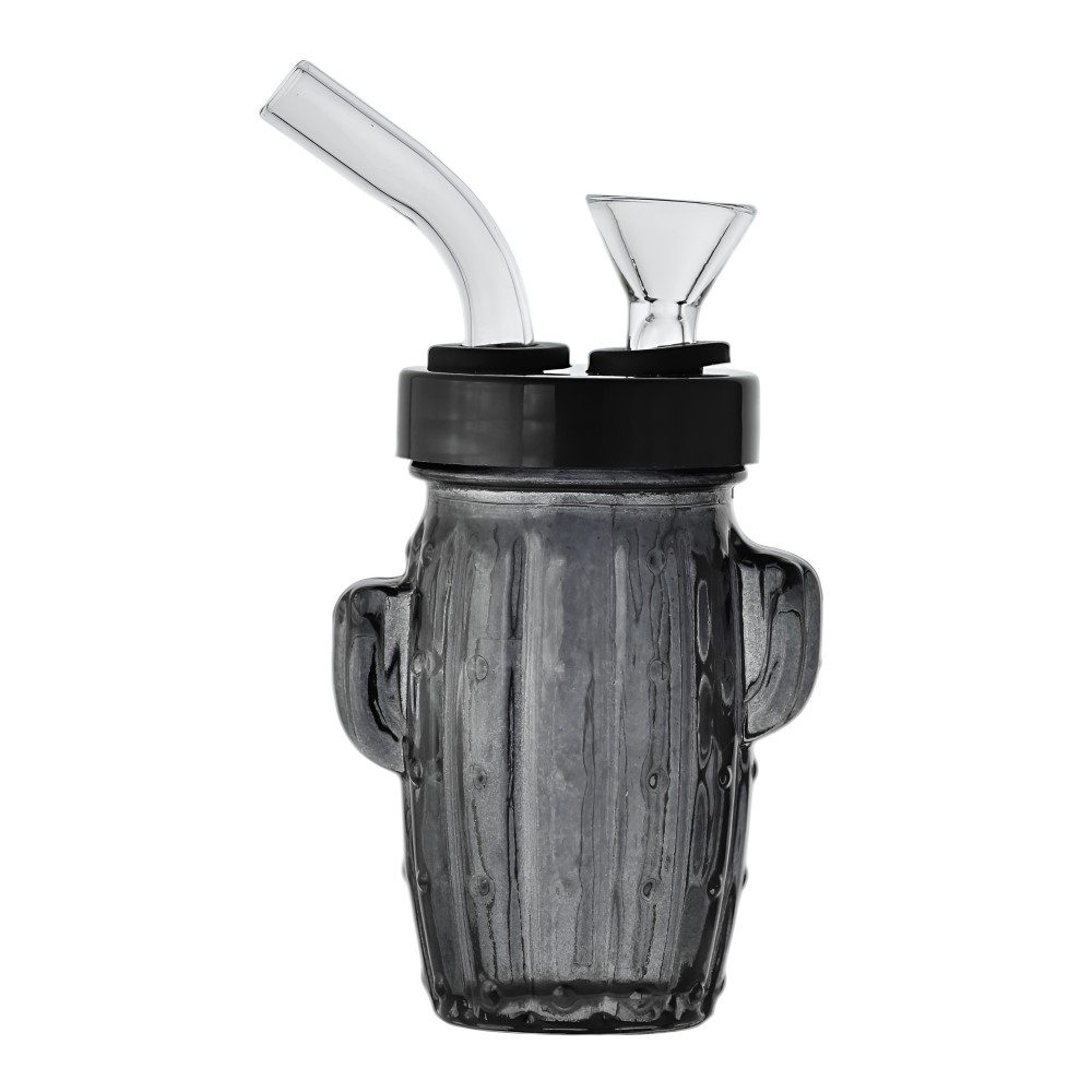 4" Cactus Jar Mini Water Pipe | Quirky & Portable