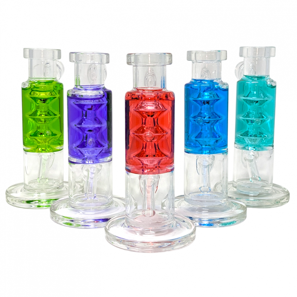 6" Glycerin Filled Straight Water Pipe W/ Banger [WP-2740-1] | Skygate ...