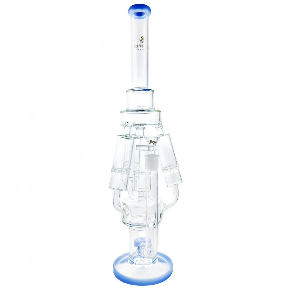 High Point Glass 18" 5mm Quad-Honeycomb Perc with Jelly Fish Perc ...