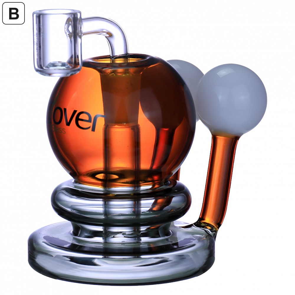 Clover Glass 4" EyePop Snail Low Profile Dab Rig | Compact & Stylish