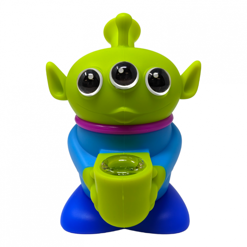 4.5" Three Eyed Alien Water Pipe | Skygate Wholesale