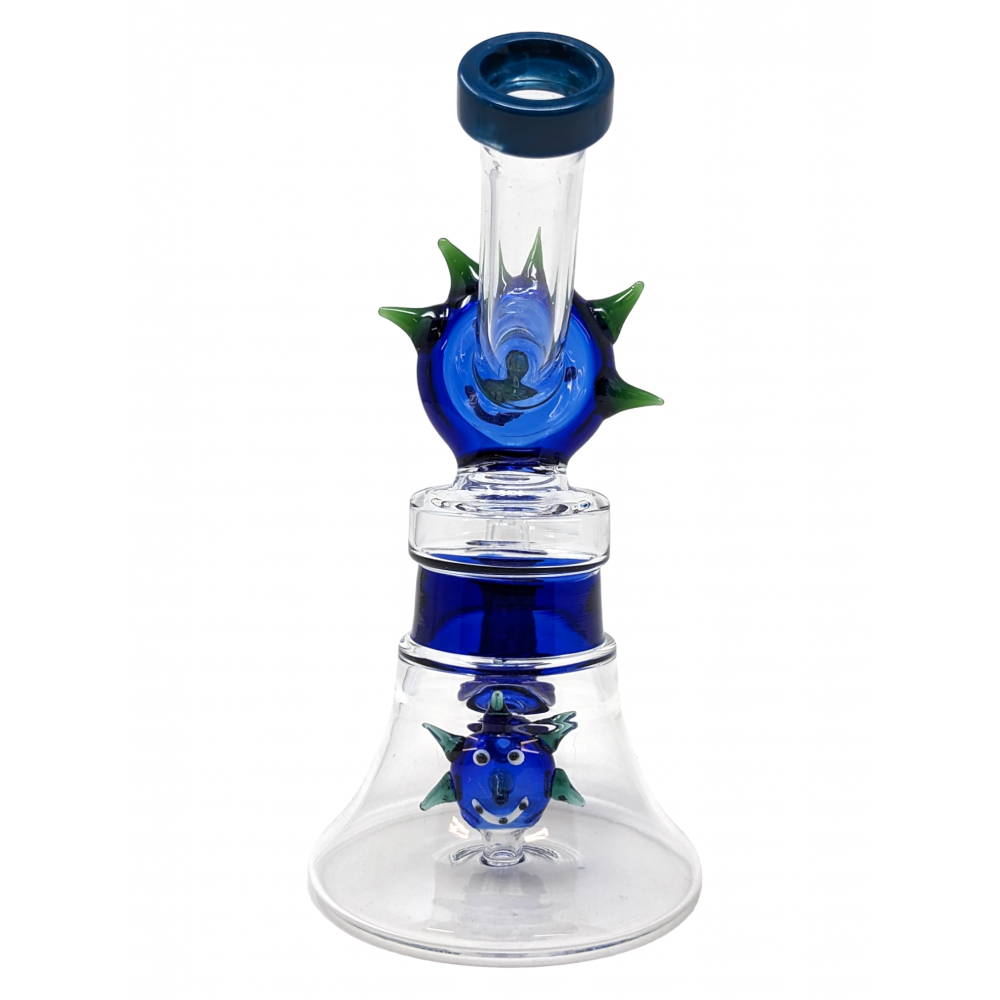 7" Assorted R&M Face Perc Water Pipe Rig - [ZD40]