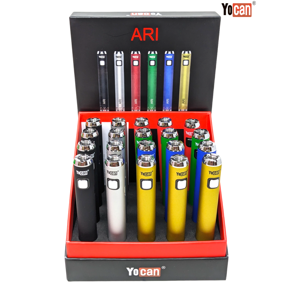 Yocan ARI (Sol) Dab Pen Battery 650mAh - 20ct Display - Mix Color ...