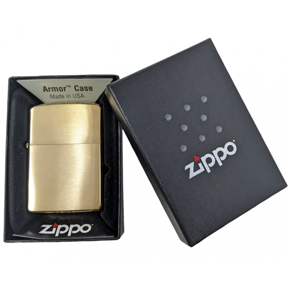 Zippo - Armor Brushed Brass Heavy Wal [168]